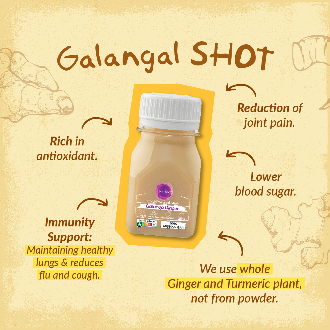 Galangal Ginger Shot – Re.juve Cold Pressed Juice Singapore