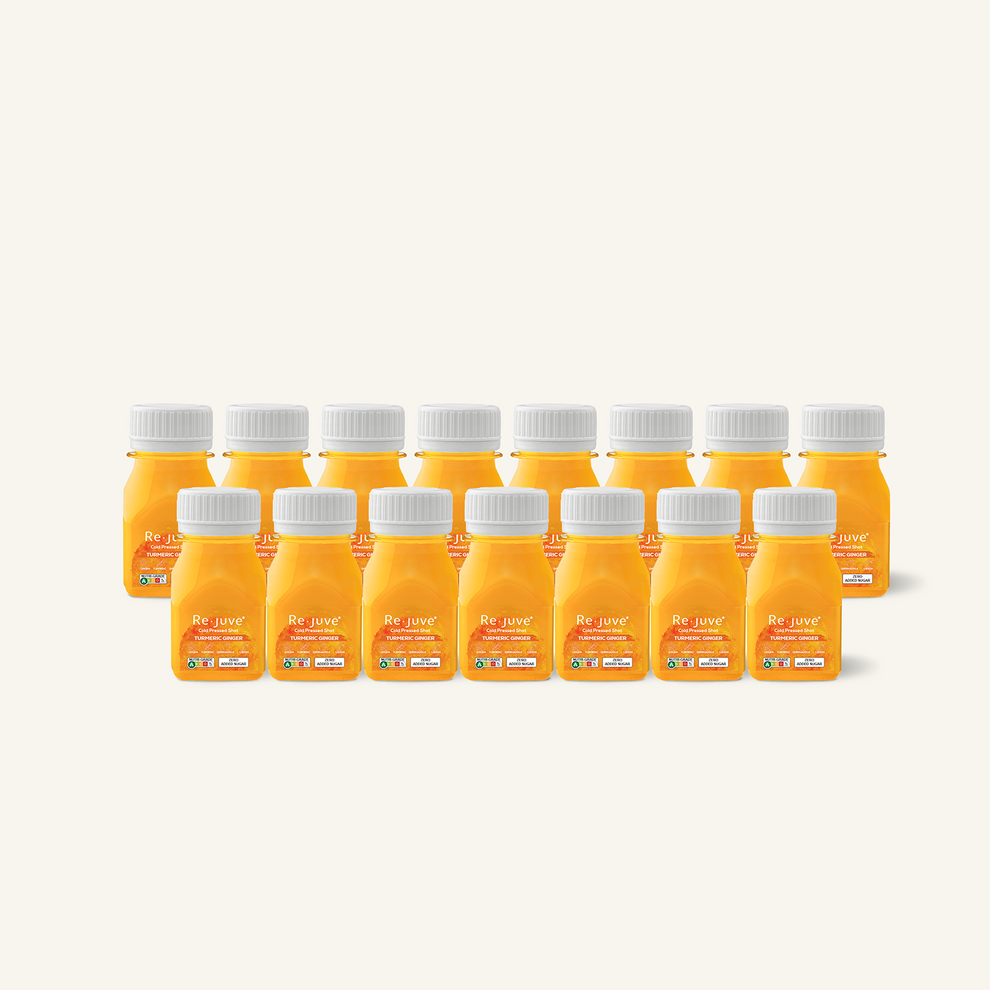 Turmeric SHOTs Bundle (15 Bottles) – Re.juve Cold Pressed Juice Singapore