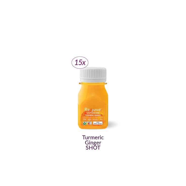 Turmeric SHOTs Bundle (15 Bottles) – Re.juve Cold Pressed Juice Singapore